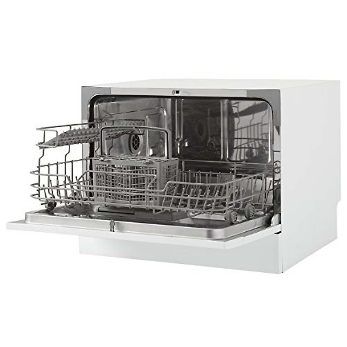 Danby DDW621WDB Countertop Dishwasher with 6 Place Settings, 6 Wash Cycles and Silverware Basket, Energy Star-Rated with Low Water Consumption and Quiet Operation