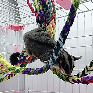 BNOSDM 4 Pcs Reptile Vines Snake Habitat Climbing Decor with 8 Suction Cups Lizard Terrarium Tank Accessories for Gecko Bearded Dragon Gecko Iguana Tree Frog Chameleon