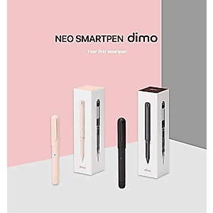 Neo Smartpen dimo Bluetooth Digital Pen with 2 GB Internal Memory Digitize Handwriting for iOS and Android, Compatible with Neo Studio App and Neo Notebooks - Black