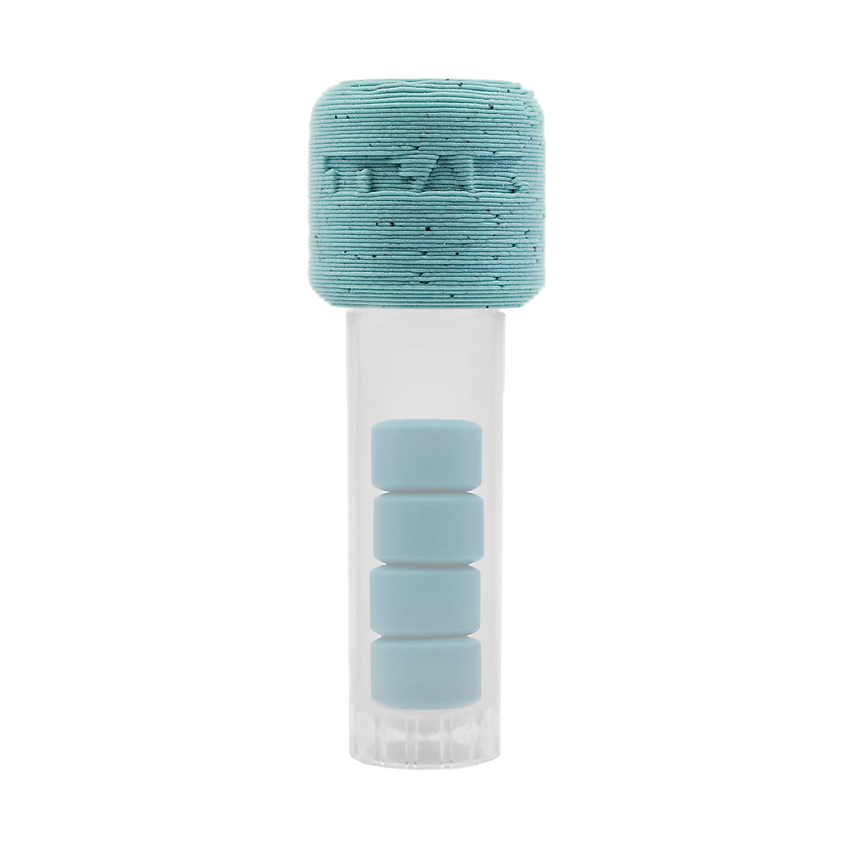 Teak Tuning Apex All Terrain Polymer (ATP) Fingerboard Wheels - New Street Shape, 65D - 7.7mm Diameter - ABEC-9 Stealth Bearings - Made in The USA - Sea Voyage Colorway