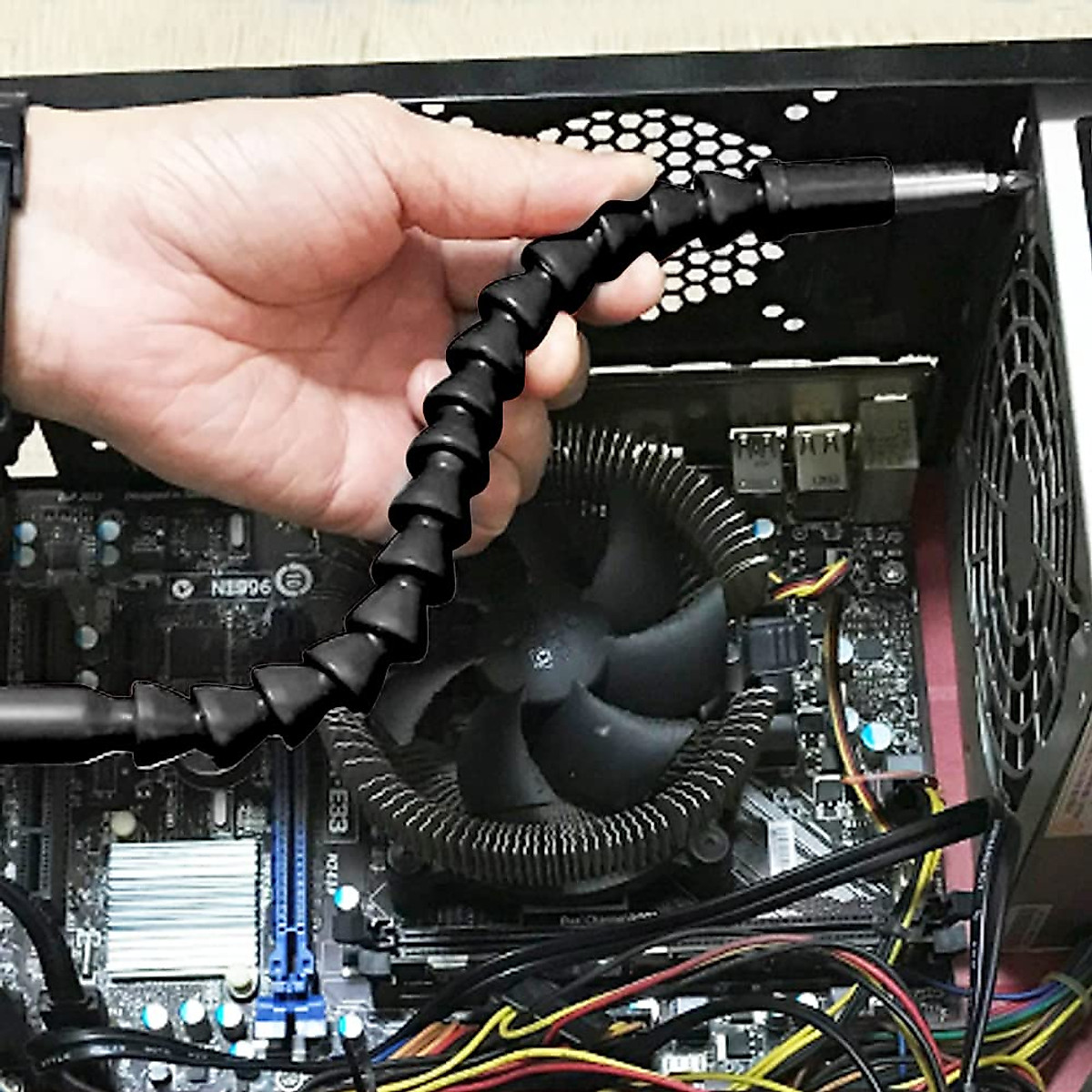 23pcs Flexible Drill Extension - 1/4" Magnetic Hex Soft Flexible Shaft Extension Bits - 9 Universal Nut Driver Drill Bit Set And 12 Screwdriver Bit Sets Included - Flex Bit Extension For Furniture