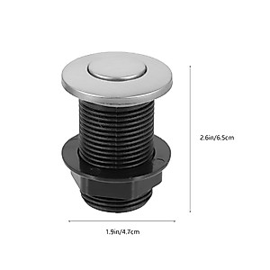 3 sets Garbage Disposal Parts Kit Garbage Disposal Button Garbage Disposal Bathtub Brushed Nickel