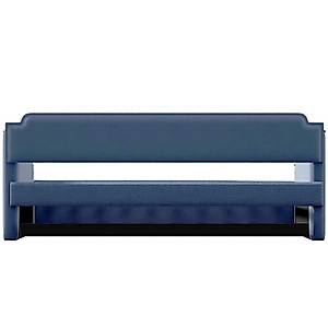 n/a Upholstered Daybed with Trundle, Wood Slat Support,Upholstered Frame Sofa Bed, Twin