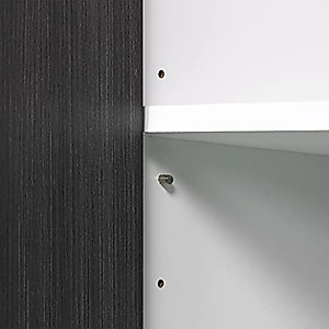 HOMCOM Sideboard Buffet Cabinet, Kitchen Cabinet, Coffee Bar Cabinet with Adjustable Shelf, Free Standing 2-Door Kitchen Cupboard for Living Room, Hallway, Gray