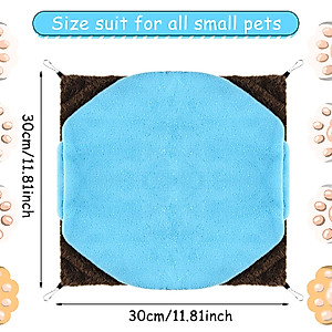 XINRUI 3 Tier Ferret Rat Hammock,Guinea Pig Cage Accessories,11.8x11.8Inches,Pet Cage Hanging Bunkbed Hammock for Small Animals,GuineaPig,Ferret,Kitten,Squirrel,Chinchilla,Rat,Parrot