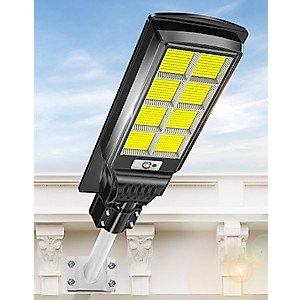 ZXXHNNAIH Solar Street Light Solar Motion Sensor Outdoor Lights, Solar Street Light IP66 Waterproof for Basketball Court Garage Camping