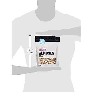 Amazon Brand - Happy Belly Sliced Almonds, 12 ounce (Pack of 1)