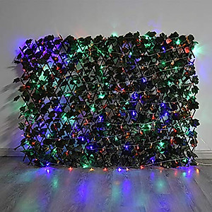 Expandable Fence Privacy Screen for Balcony Patio Outdoor,Decorative Faux Ivy Fencing Panel,Artificial Hedges (2PC,Single Sided Leaves)…