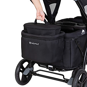 Baby Trend Expedition 2-in-1 Stroller Wagon Plus, Ultra Marine & Insulated and Versatile Stroller Wagon Deluxe Storage Basket for Expedition and Tour Wagon Models