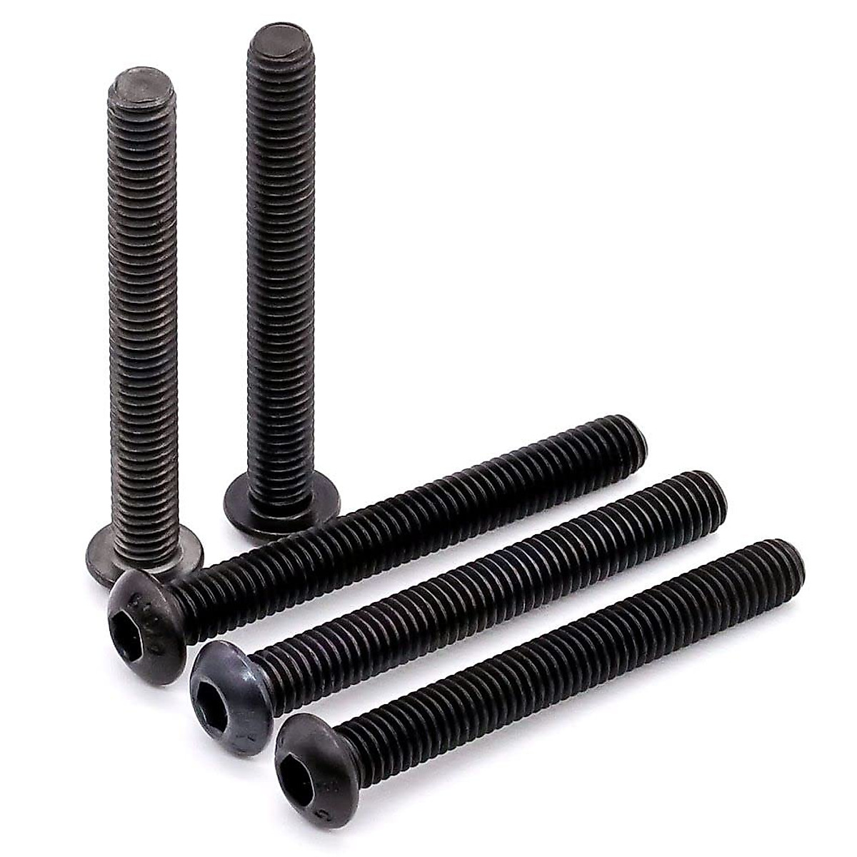 Glvaner M10-1.5 x 40mm (10 pcs) Button Head Socket Cap Screws Bolts, Black Oxide Finish, 10.49 Grade Alloy Steel, Full Thread, Allen Hex Drive