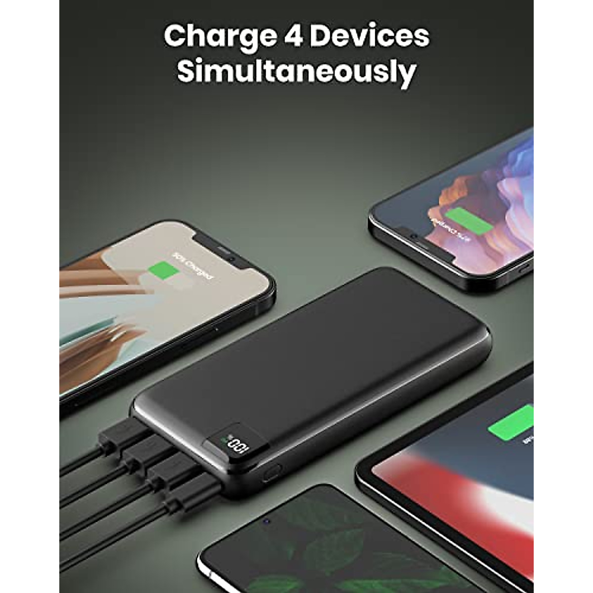 Bilivein Power Bank Portable Charger - 27000mAh Portable Phone Charger 22.5W Fast Charging PD QC3.0 External Battery Pack with 4 Outputs for iPhone, Samsung, Tablets