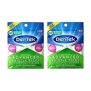 DenTek Deep Clean Bristle Picks Two Packs of 100 Each