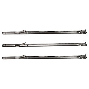 UpStart Components 3-Pack BBQ Gas Grill Tube Burner Replacement Parts for Charbroil 463335519 - Compatible Barbeque Stainless Steel Pipe Burners