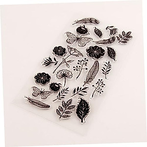 SEWACC Transparent Stamps Scrapbooking Stamps Clear Stamps Silicone Stamps Seal Account Lip Gloss