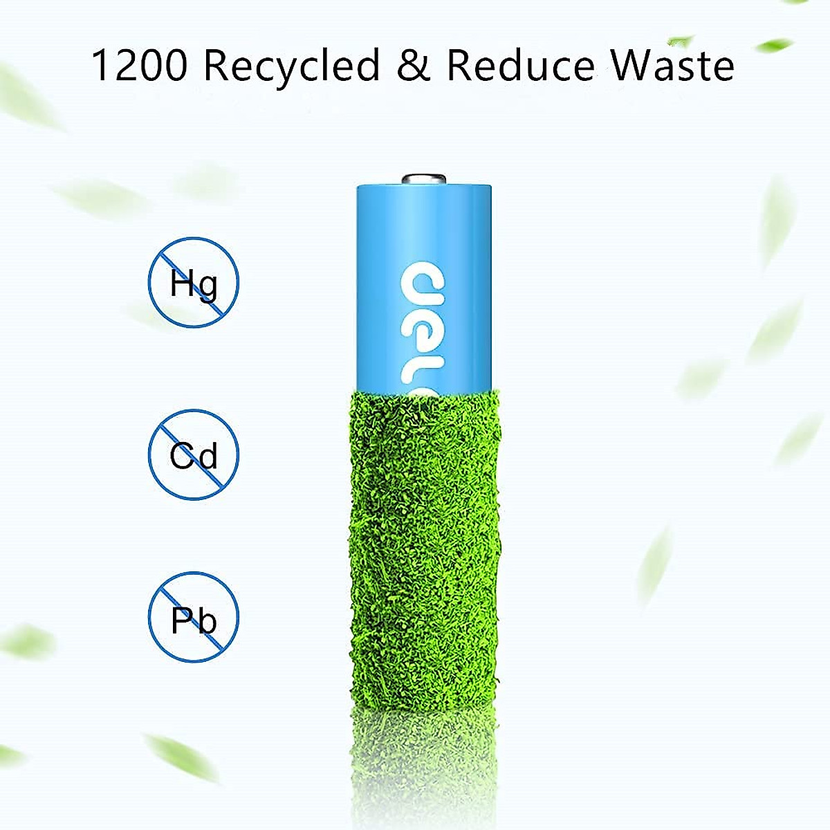 Deleepow AA Rechargeable Batteries NiMH, 3300mAh High Capacity Pre-Charged Double A Battery, 1.2V Low Self Discharge, Pack of 24