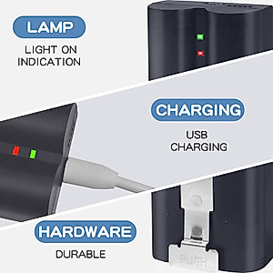 Temfanic Rechargeable Lithium-Ion Ring V4 Battery Compatible with Ring Video Doorbell 4/3/2 Stick Up Cam Battery (2nd and 3rd Gen) 3.65V 6040mAh high Capacity 1-Pack