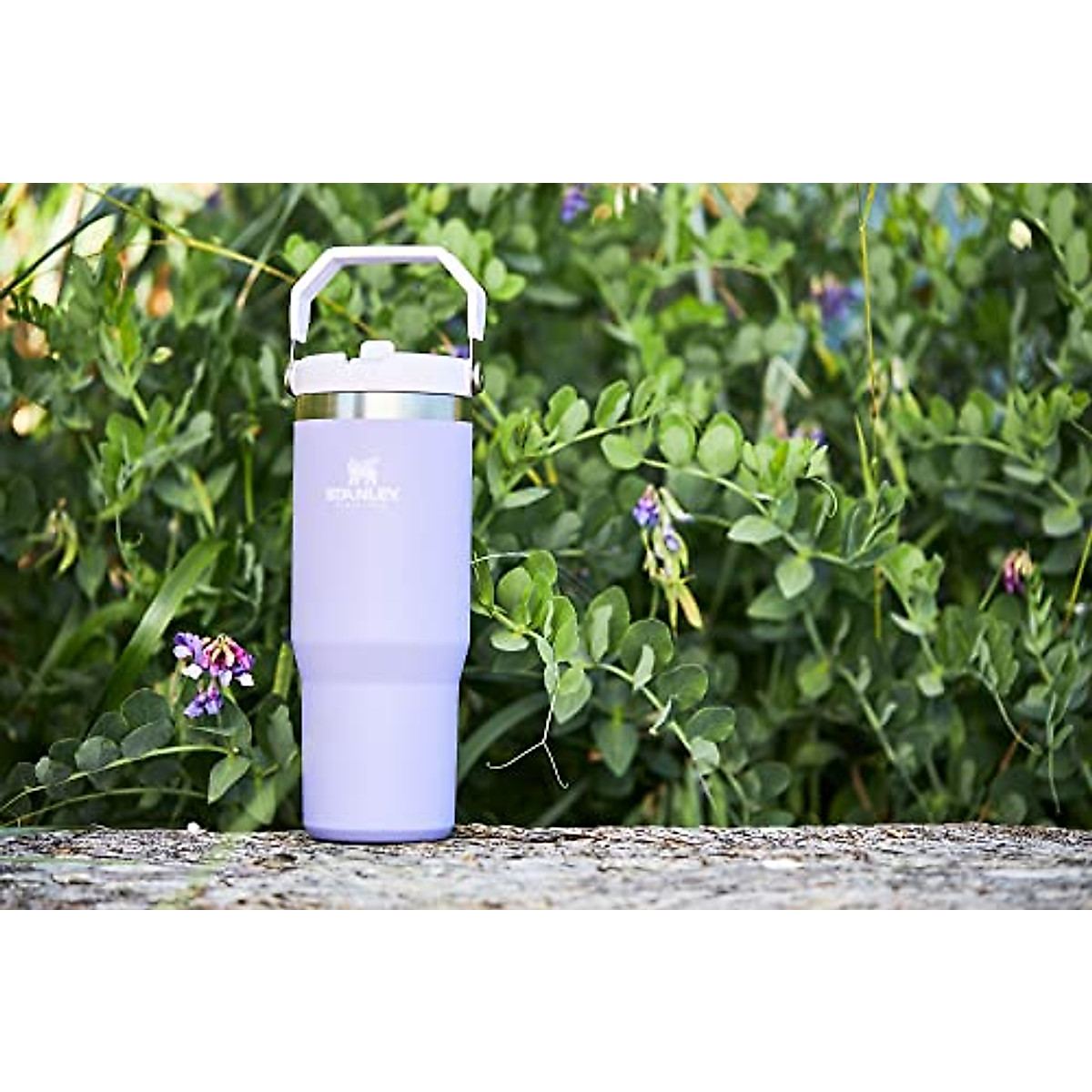 Stanley IceFlow Stainless Steel Tumbler - Vacuum Insulated Water Bottle for Home, Office or Car Reusable Cup with Straw Leak Resistant Flip Cold for 12 Hours or Iced for 2 Days, Lavender, 30OZ