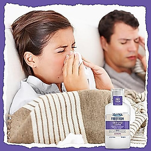 Mucinex FreeFrom Cold & Flu Nighttime, Multi-Symptom Relief, Cherry, 6 Fl Oz