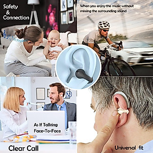 Wireless Ear Clips Ear Buds Clip On Earbuds Open Ear Headphones Bluetooth Wireless Ear Clip Bone Conduction Headphones Earbuds Headset Earphones Head Set Bone Conducting Headphone
