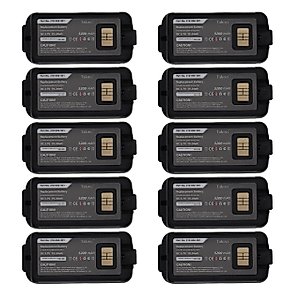 Youejoeq (10-pcs) Replacement Battery for Intermec CK70 CK71 CK75 Barcode Scanner Extended Capacity,fits Part no.1001AB01 1001AB02 318-046-001 318-046-011 AB18 Barcode Scanner 5200mAh