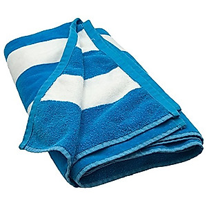 La Calla Cabana Beach Towel - 100% Terry Velour Cotton Turkish Towels - 35 Inches by 60 Inches Plush Soft and Comfortable and Extremely Absorbent; - Eco Friendly (1 Towel, Aqua)