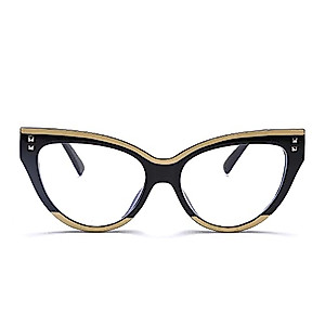 Rmerom Blue Light Blocking Glasses For Women Fake Glasses Fashion Non Prescription Glasses Cat Eye Frames Computer Gaming Eyeglasses