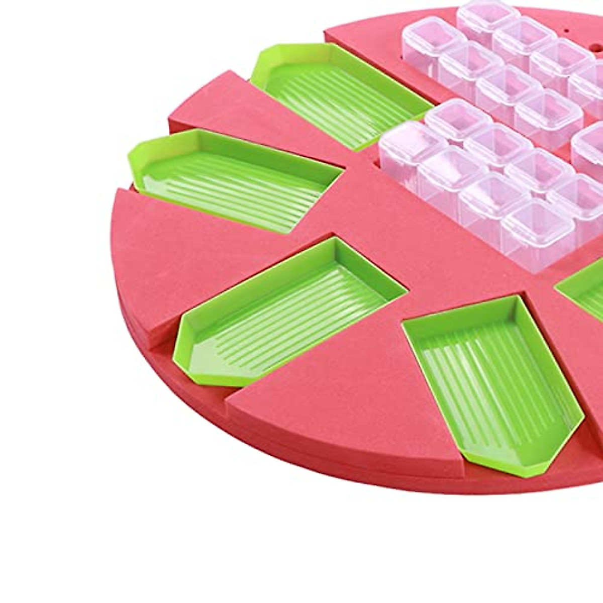 Pssopp Rhinestone Painting Tools Tray Storage Rack, Rhinestone Painting Tools Accessories Kit Storage Containers for DIY Craft Arts