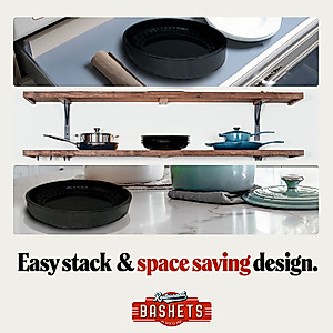 Plastic Fast Food Baskets - HUGE 12" x 9" Food Baskets For Serving - Reusable Foodservice Restaurant Diner Burger Fish Chip Sandwich Plates Tray Platter (12 Pack, Black)