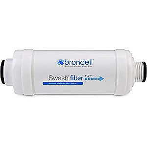 Brondell SWF44 Swash Bidet Filter, Premium Carbon Water Filtration System for Electric Bidet Toilet Seats, Lasts Up to 6 Months