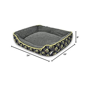 SpongeBob SquarePants for Pets Shadow in the Dark Cuddler Dog Bed, 24"L x 9.5"W x 4.7"Th, Polyester, Officially Licensed