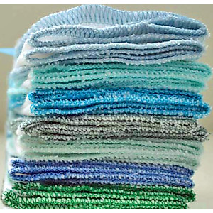 2-Ply 14x14 Inches White Cotton Birdseye Paperless Towel Your Choice of Color Set