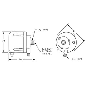 Little Giant 501203 205 GPH 115-Volt Manual Oil Filled Submersible or In-line Aluminum Direct Drive Pump, Blue, 1-42