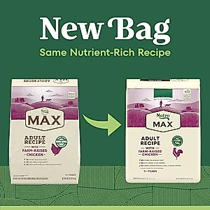 Nutro Max Adult Dry Dog Food with Farm-Raised Chicken, 36 lb. Bag