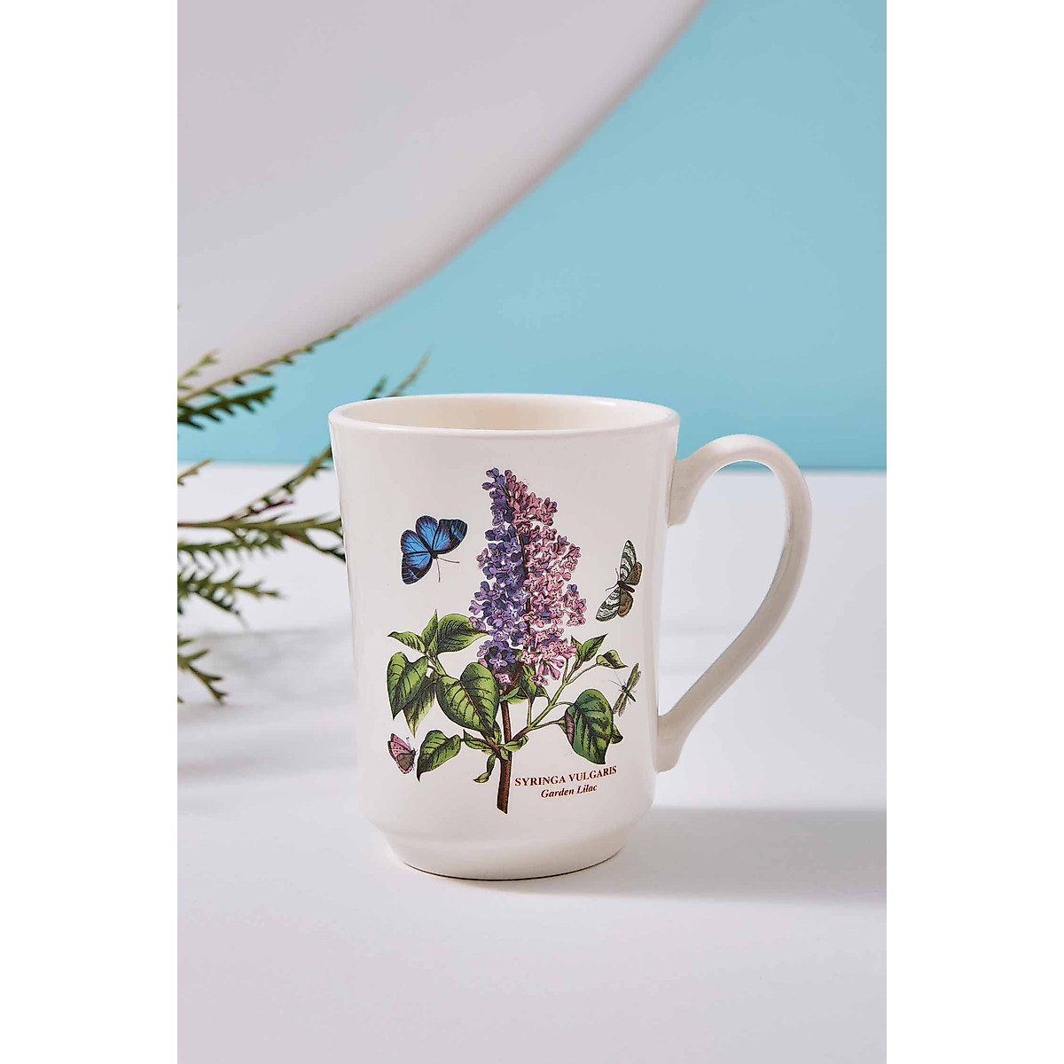 Portmeirion Botanic Garden 14 Ounce Flared Tankard Mug Set of 6 Assorted Motifs