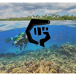 GASHER Scuba Diving Knife with Leg Straps & Sheath, Razor Sharp - Lightweight Diving Equipment for Spearfishing, Snorkeling, Hunting, Rescue & Water Sports