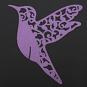 50pcs Place Cards, Little Bird Shape Table Name Cards for Wine Glass, Wedding Name Place Cards for Table Setting Receptions Parties Events Celebrations()