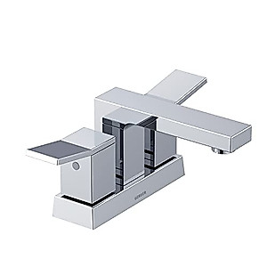 Gerber Avian 4 in. Centerset 2-Handle Bathroom Faucet with Metal Touch Down Drain, Chrome