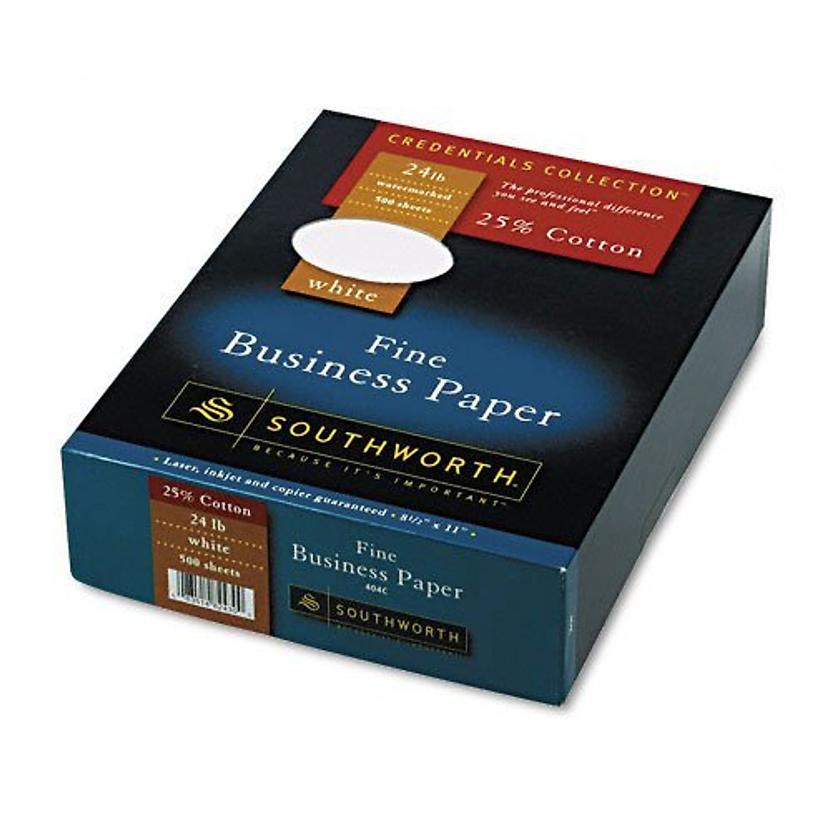 Southworth : Credentials Collection Fine Business Paper, White, 24lb, Letter, 500 Sheets -:- Sold as 2 Packs of - 1 - / - Total of 2 Each