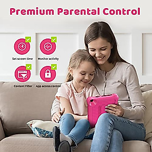 OLEXEX Kids Tablet 8 inch Tablet for Kids 4000 mAh 2GB RAM 32GB ROM HD 1280 * 800 Tablet Kids with WiFi, Bluetooth, Dual Camera, Parental Control