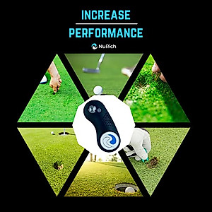 NuRich Golf Divot Repair Tool and Magnetic Ball Marker Golfer Accessory, Kids Men and Women All-Metal with Pop Up Button Golf Ball Marker Tools | Carry Inside Golf Bag or in Golfer Pocket