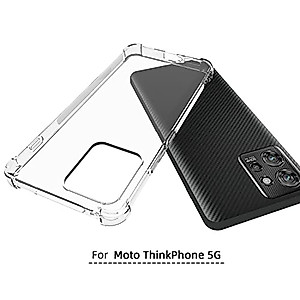 Osophter for Moto ThinkPhone Case,Motorola ThinkPhone 5G Case Clear Women Girls Boys Reinforced Corners TPU Shock-Absorption Flexible Phone Cover for Motorola Moto Think Phone 5G(Clear)