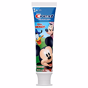 Crest Toothpaste 4.2 Ounce Kids Mickey Strawberry(124 milliliters) (2 Pack)