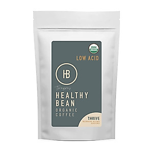 Healthy Bean Coffee Thrive Morning Roast - Low Acid Coffee | Ground, Organic | - 11oz.