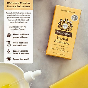 Moon Valley Organics HERBAL SHAMPOO BAR - SWEET CARROT (2PACK)