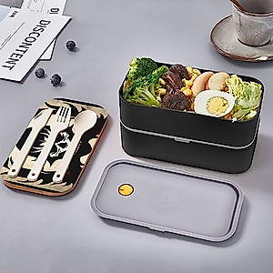 Devil Satan Adult Lunch Box, Bento Box, With Cutlery Set Of 3, 2 Compartments, Rectangular, Lunch Box For Adults