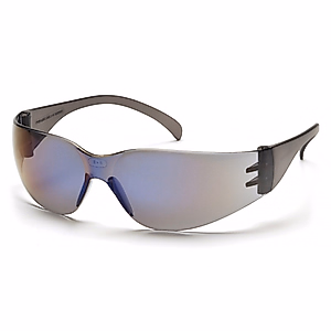 (12 Pair) Pyramex Intruder Glasses Blue Mirror Frame/Blue Mirror-Hardcoated Lens (S4175S)