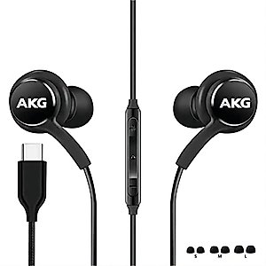 2023 New Stereo Headphones for Samsung Galaxy S23 Ultra Galaxy S22 Ultra S21 Ultra S20 Ultra, Galaxy Note 10+ - Designed by AKG - with Microphone and Volume Remote Control Type-C Connector - Black