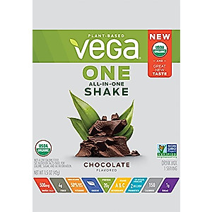 Vega One Organic Plant Protein Powder, Chocolate, 1.5 Ounce