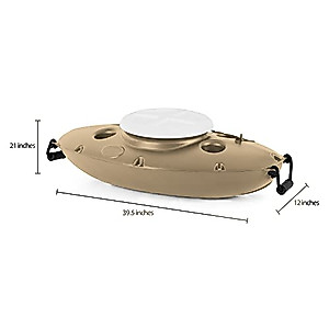 CreekKooler - Outdoor Insulated Floating Cooler - 30 Quart - Beige