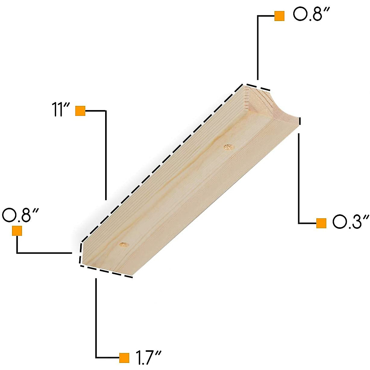 Rustic State Vigo 4 Sectional Adjustable Under Cabinet Mount Wood Stemware Rack Hanging Shelf Glassware Holder Bar Organizer with up to 12 Wine Glass Storage 11 Inch Deep Natural